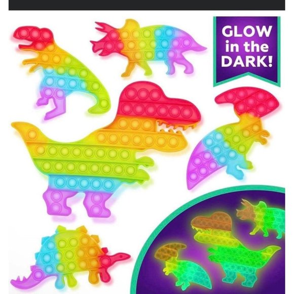 Toys | Dinosaur Toys Party Favors For Kids Fidget Toy Pop Its Bulk Pack ...